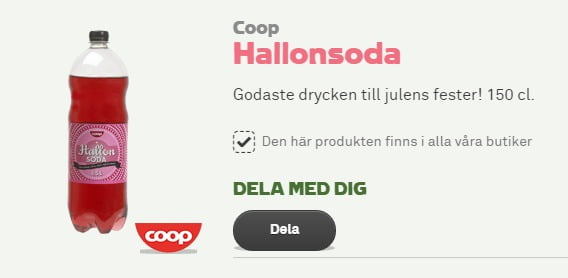 Gratis Hallonsoda